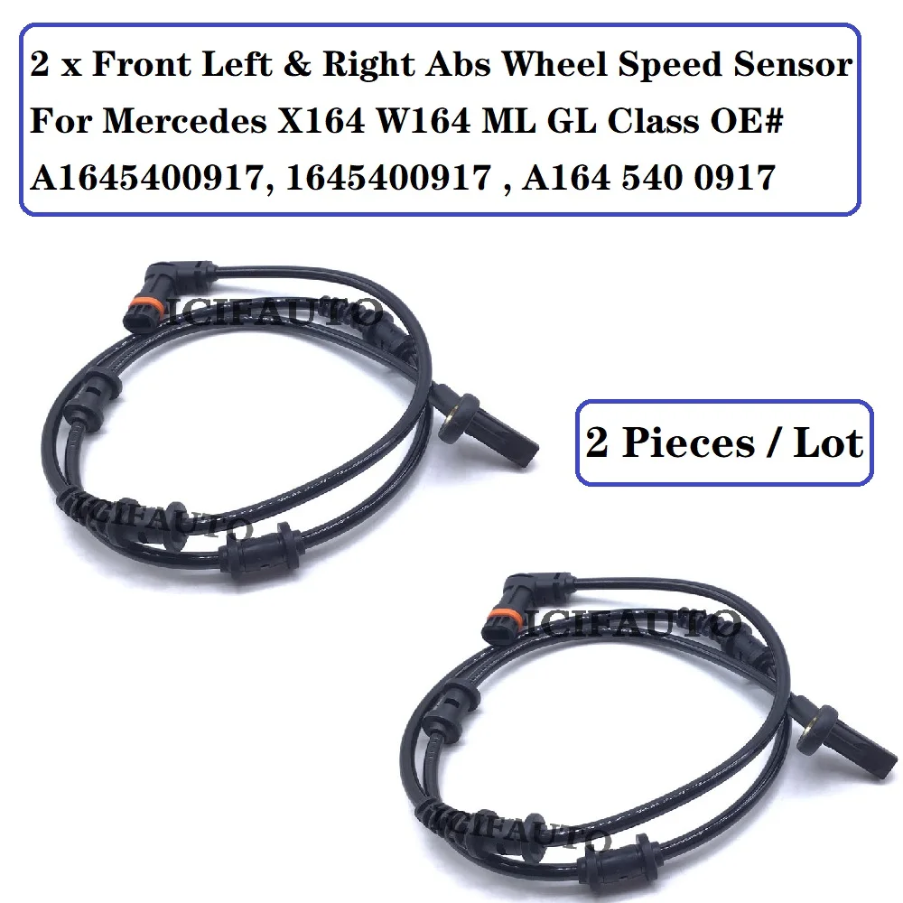 Sensor de velocidad de rueda delantera L & R Abs para Mercedes X164 ...