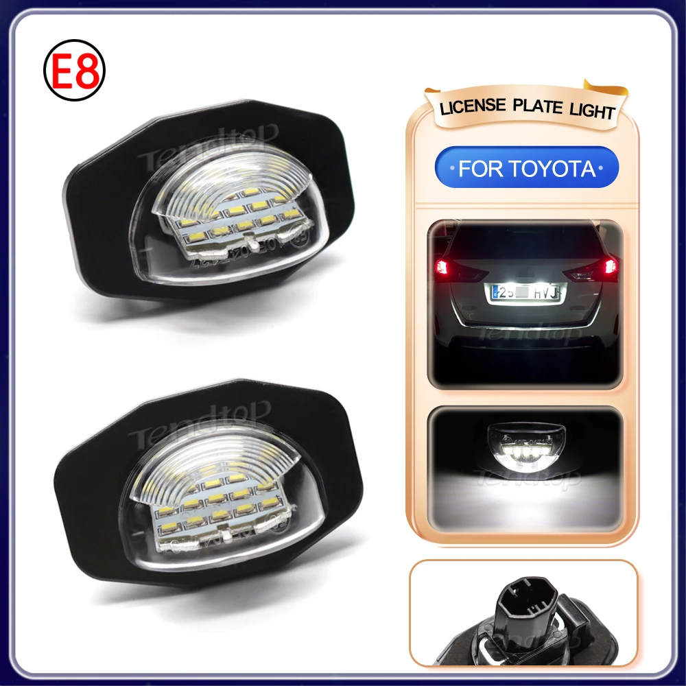 Car Led License Number Plate Light Canbus No Error Lamp For Toyota ...