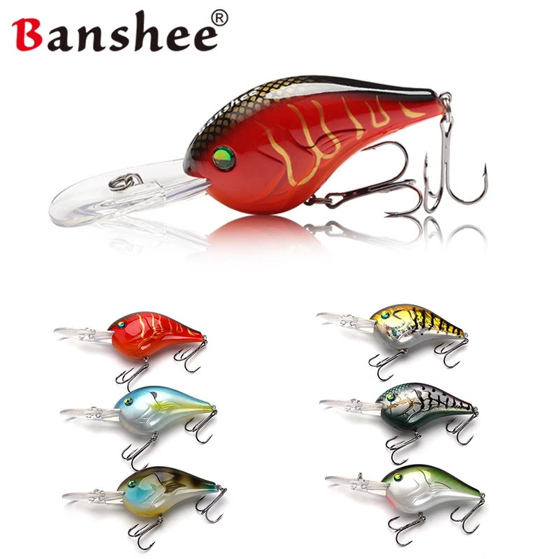 Banshee 75mm 24g Big Crankbaits Fishing Lures Sea Wobblers For Pike ...