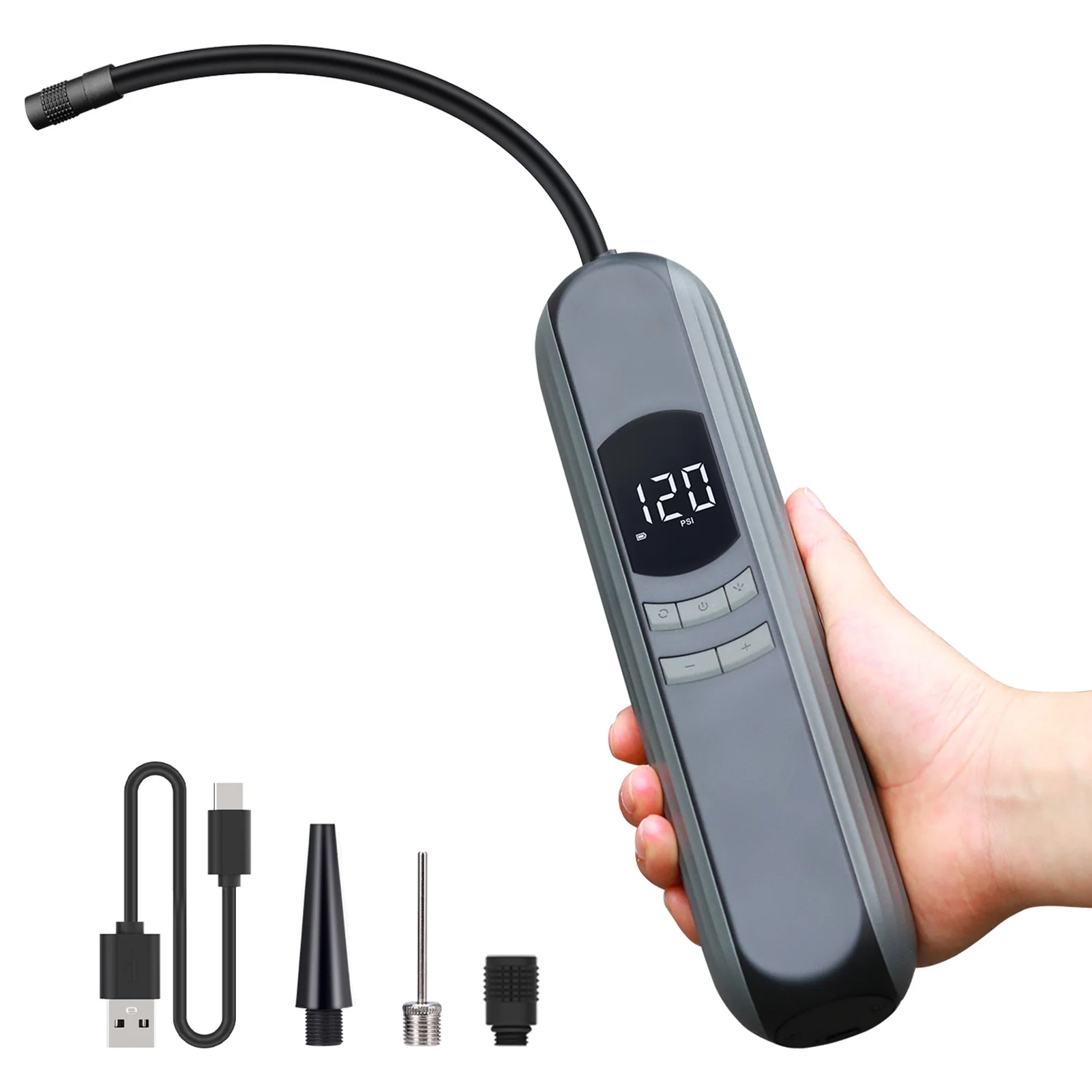 150PSI Wireless Smart Air Pump Rechargeable Electric Auto Pump with LED ...