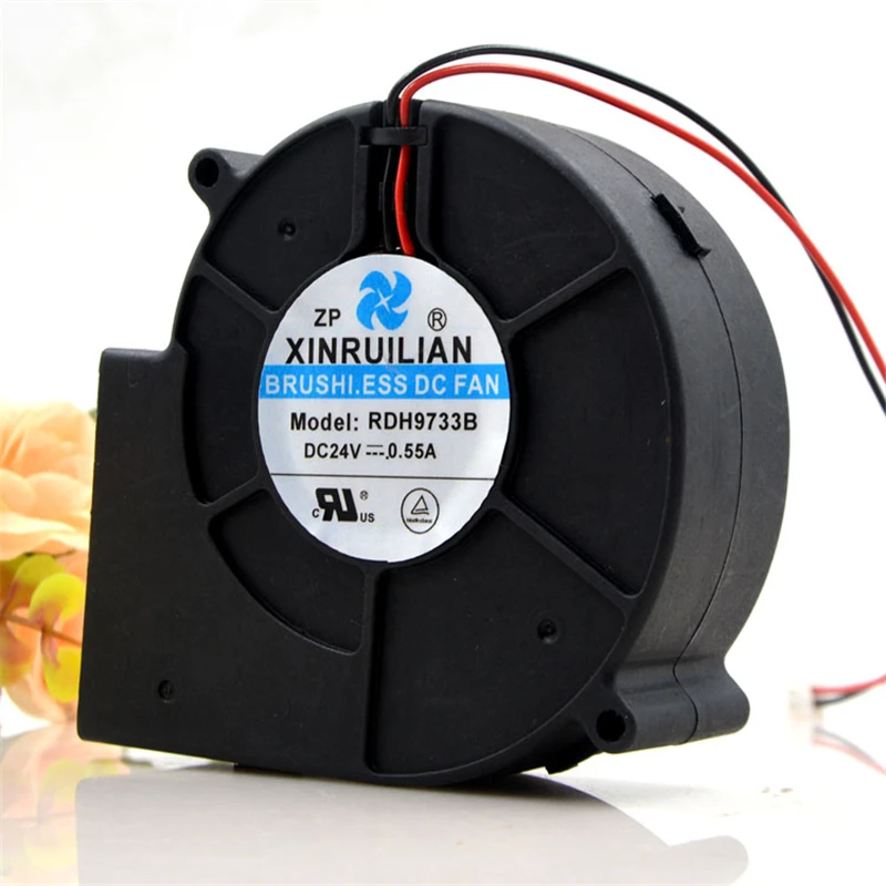 Original RDH9733B 24V 0.55A 9CM 9733 2-wire turbo grill blower cooling ...