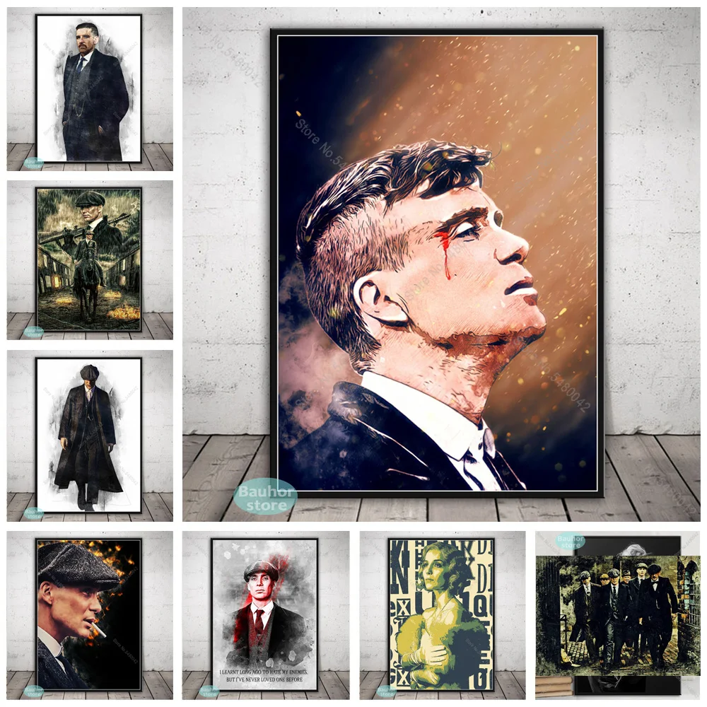 British High Score Crime Drama Peaky Blinders Poster Wall Art Wall ...