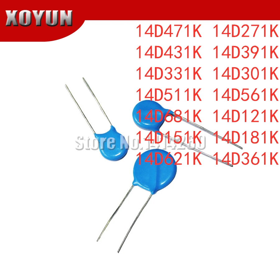 10pcs 14D471K 14D271K 14D431K 14D391K 14D331K 14D301K 14D511K 14D561K ...