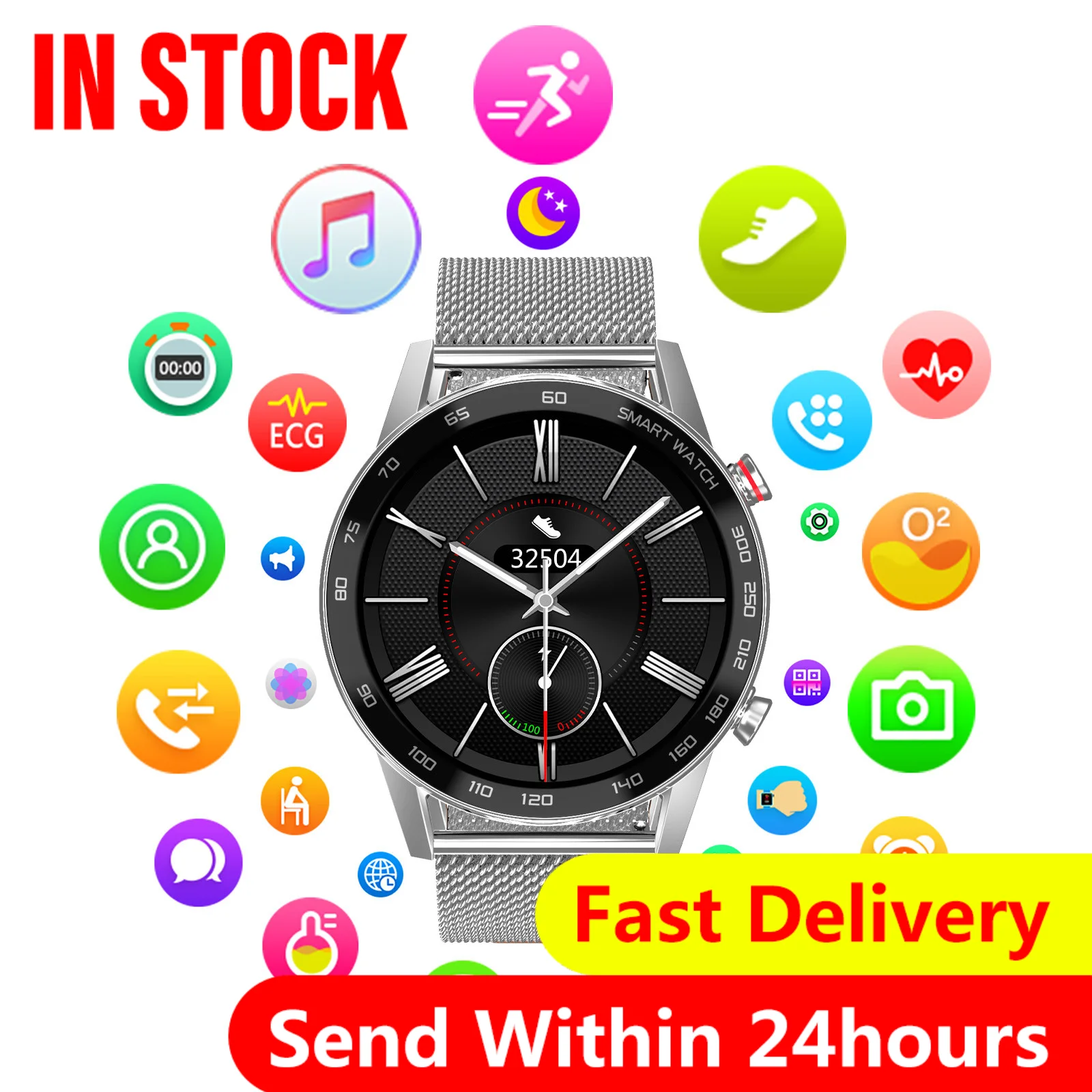 Reloj inteligente Dt95 para hombre, Smartwatch resistente al agua Ip68 ...