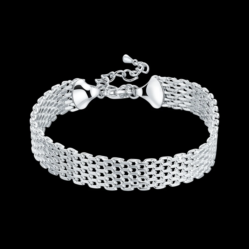 Hot new 925 sterling silver Bracelets for women Exquisite fashion ...
