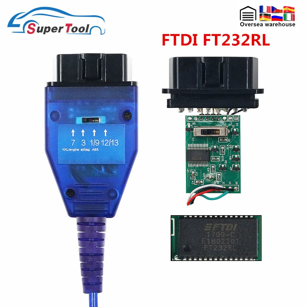 Best 409.1 FTDI FT232RL Chip V 409 OBDII Auto Scanner Cable Car Ecu ...