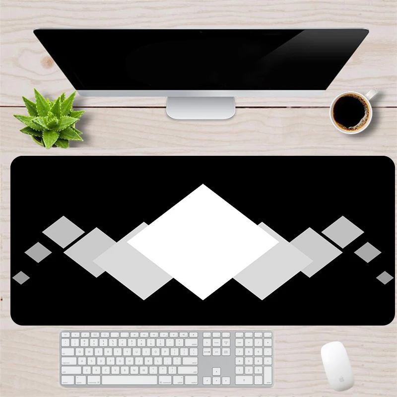 Electronics & Accessories Black And White Desk Mat Computer Desk Mat ...