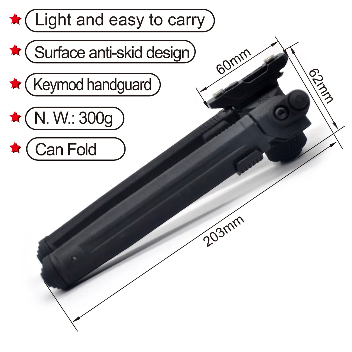 Купить Сошка Unbranded Keymod / Mlok active/8 Adjustable Rifle Bipod ...