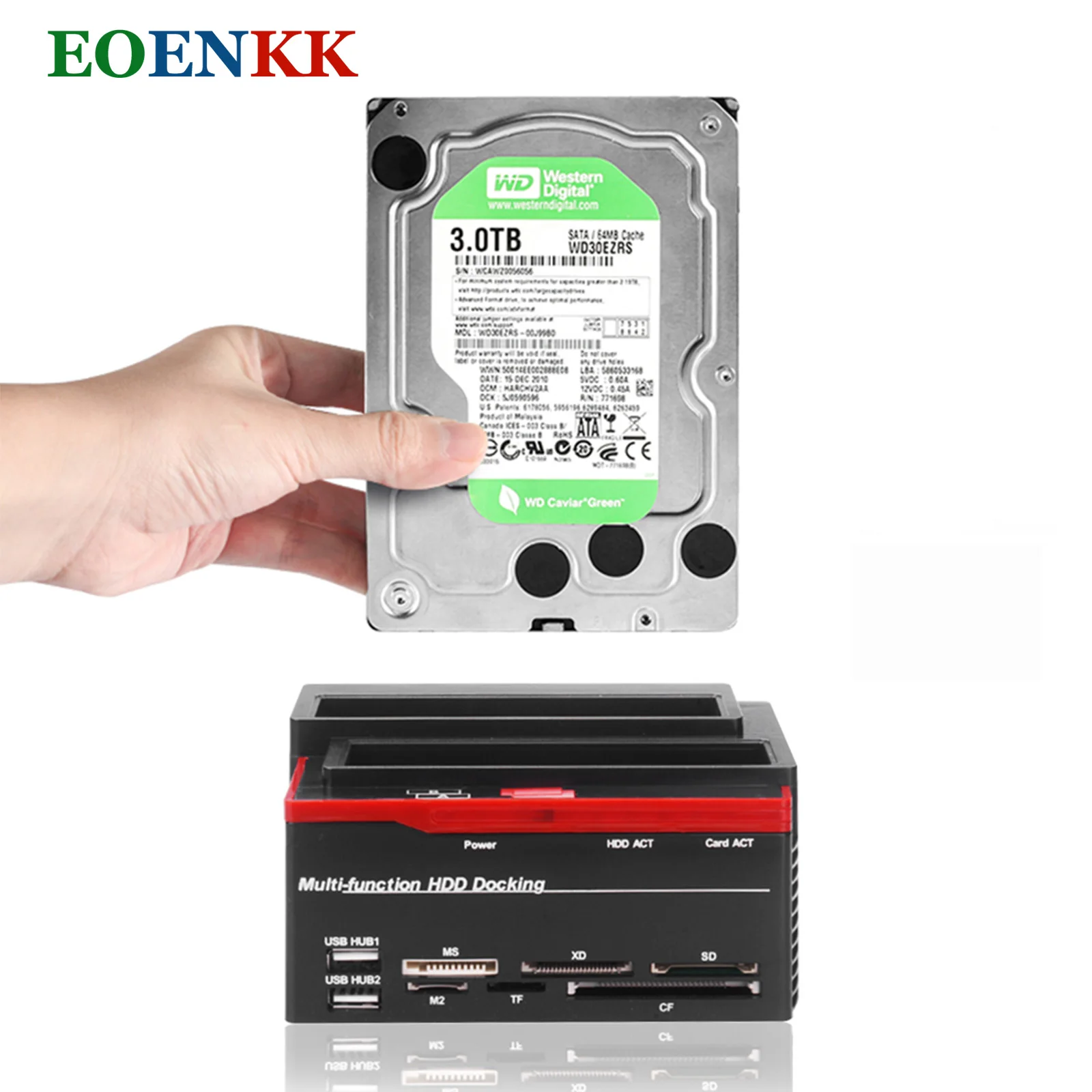 USB to SATA IDE HDD 도킹 스테이션, 2.5/3.5 하드 디스크 드라이브 도킹 스테이션, 하드 인클로저