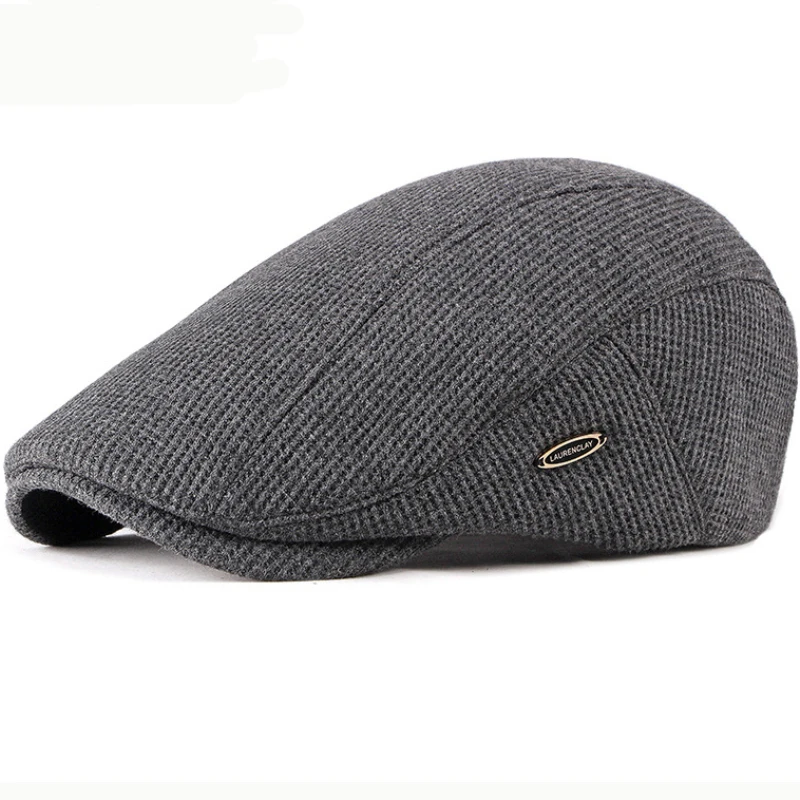 Gorra de boina HT2646 para hombre y mujer, gorro plano ajustable de ...