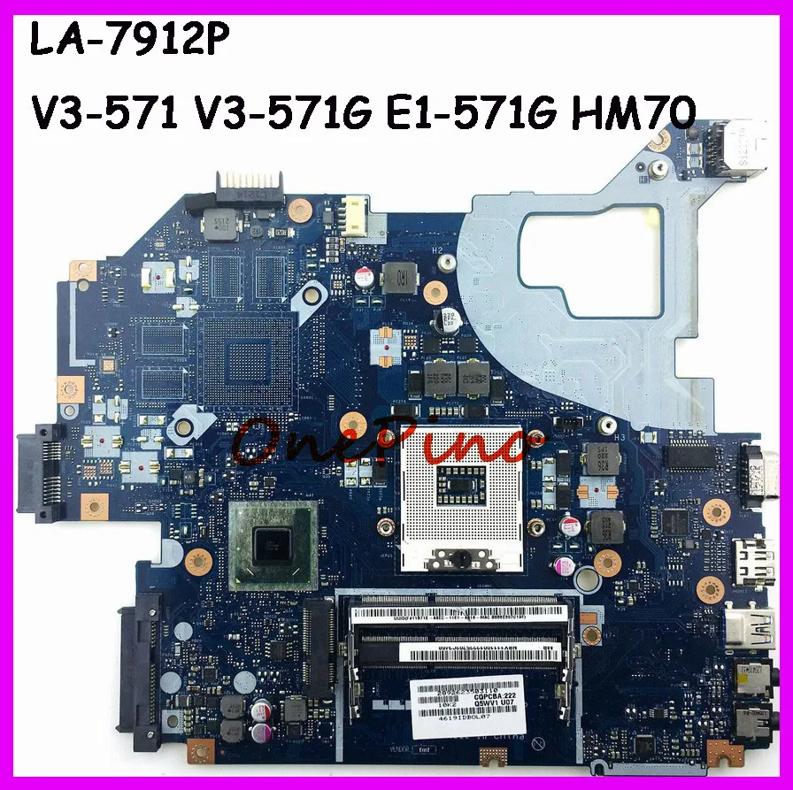 Placa base para portátil Acer aspire LA 7912P, E1 571G, NBC1F11001 ...