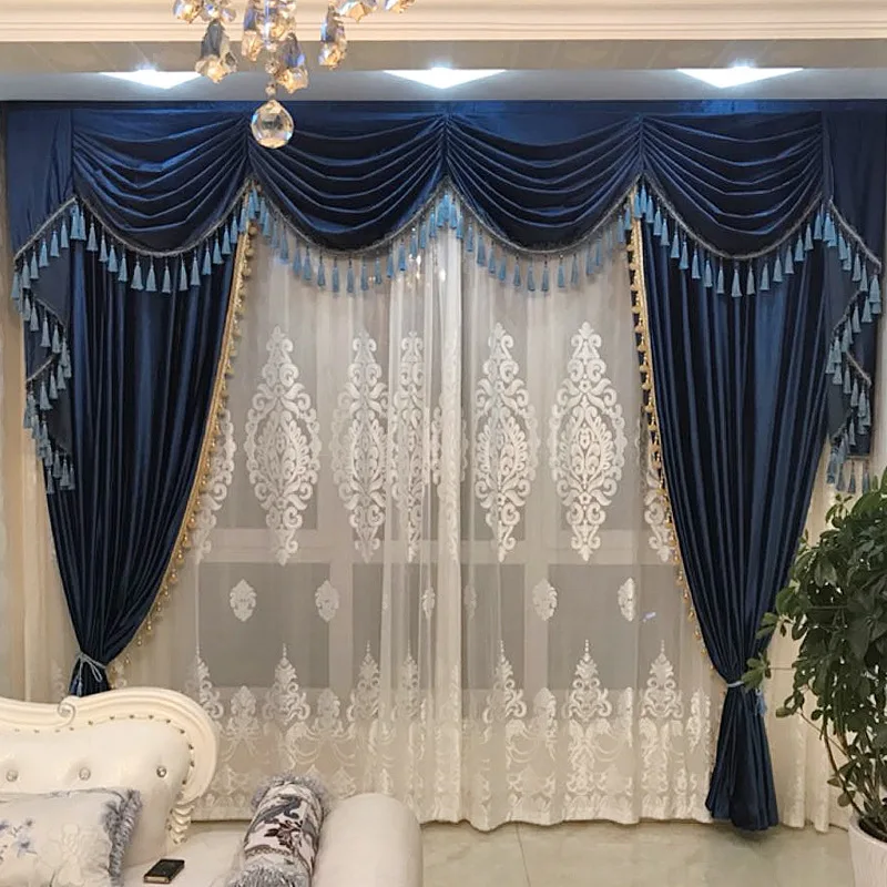 New-European-style-Italian-Velvet-Shading-Curtains-for-Living-Room ...