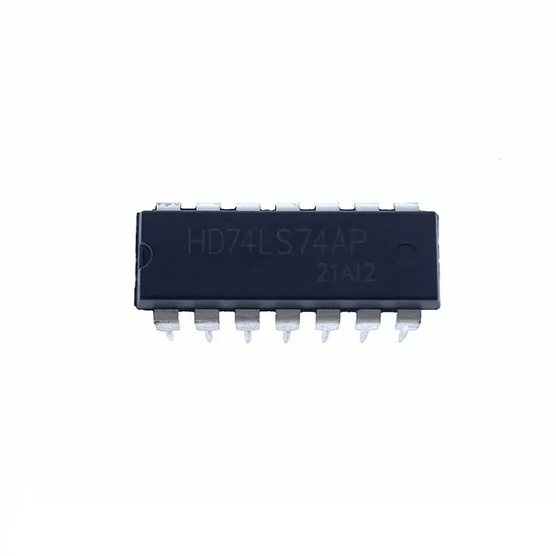 1 pieza HD74LS74AP, flip flop tipo D de doble canal, chip IC 74LS74 DIP ...