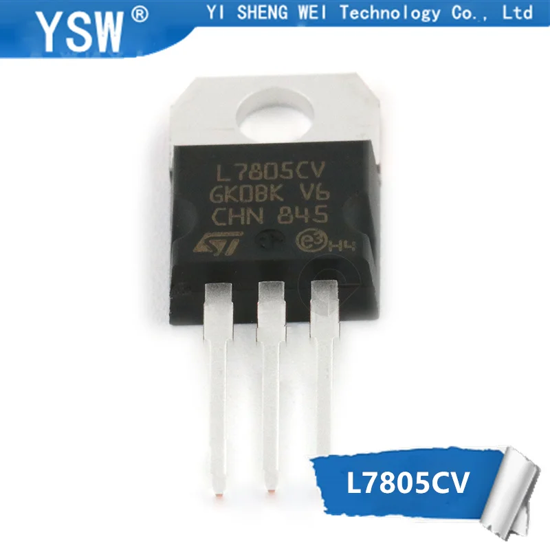 L7805CV TO220 L7805 TO 220 7805 LM7805 MC7805 new and original IC|Power ...