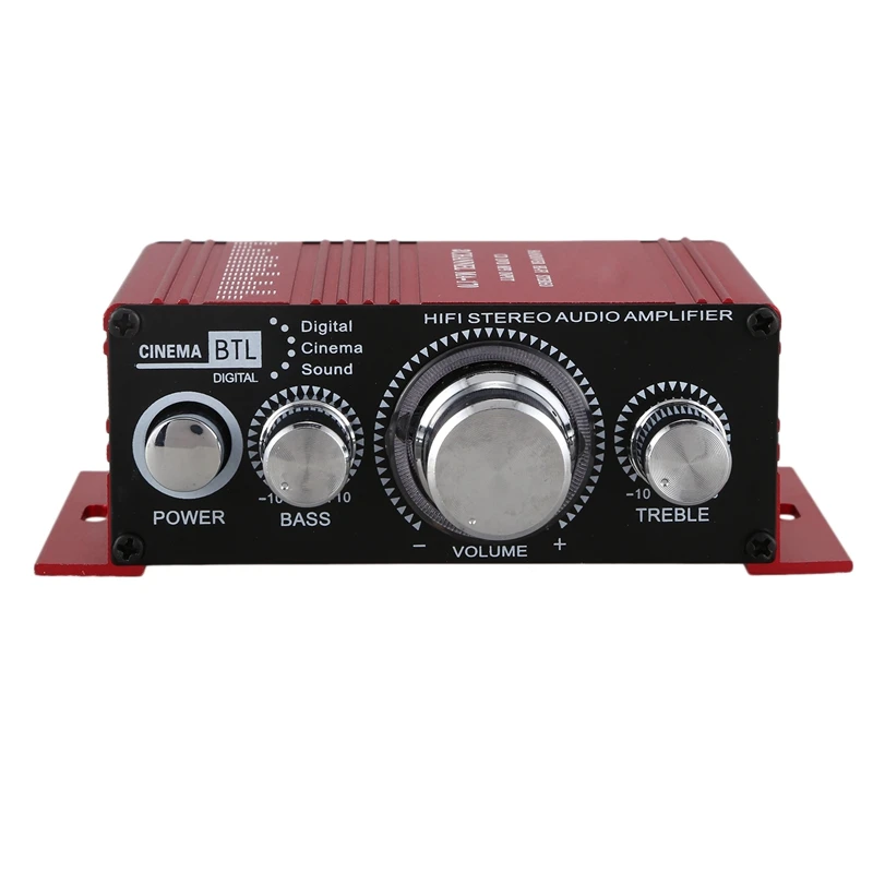 12v mini amplificador de áudio hi fi impulsionador mp3 estéreo para ...