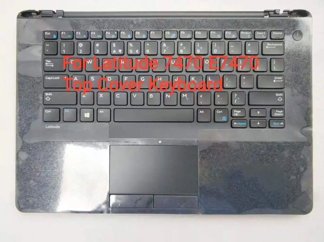 Dell Latitude 7470 E7470 C 쉘 키보드 커버 용 새 노트북 손목 받침대 검정색 US 레이아웃 DP/N ...