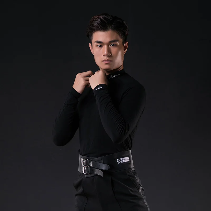 Men Ballroom Dance Practice Clothes Black Latin Dance Shirt Male ...