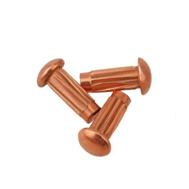 GB827 M2 M2.5 M3 명판용 널링 솔리드 구리 리벳, 20 50 개|리벳| - AliExpress