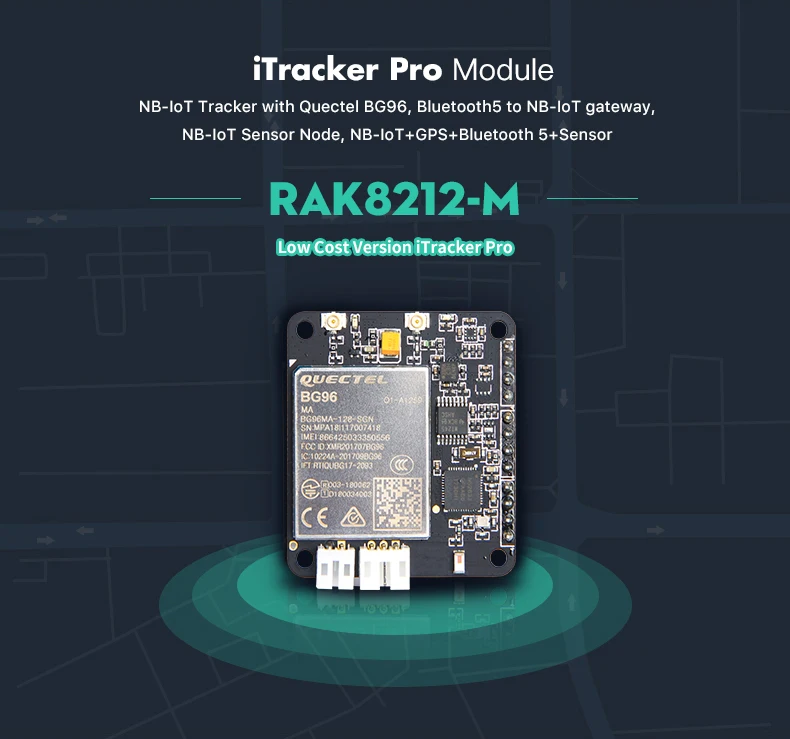 Wistrio Itracker | Rak8212-m Rakwireless Sensor Node And Gps Bg96 ...