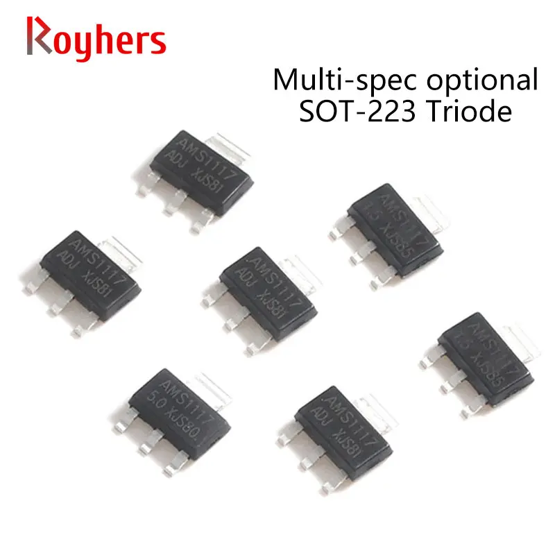 Free shipping on all orders Excellent quality 50PCS AMS1117-ADJ LM1117-ADJ AMS1117 LM1117 IC 1A ...