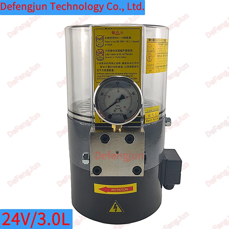 24V/380V/220V Grease Lubricator 3L LRB2-K30-3Z NO Liquid Level Alarm