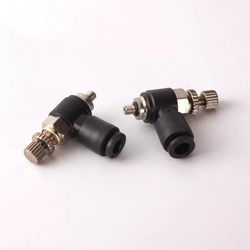 M3-M4-M5-M6-Metric-Male-Elbow-Mini-Air-Flow-Control-Valve-Push-to ...