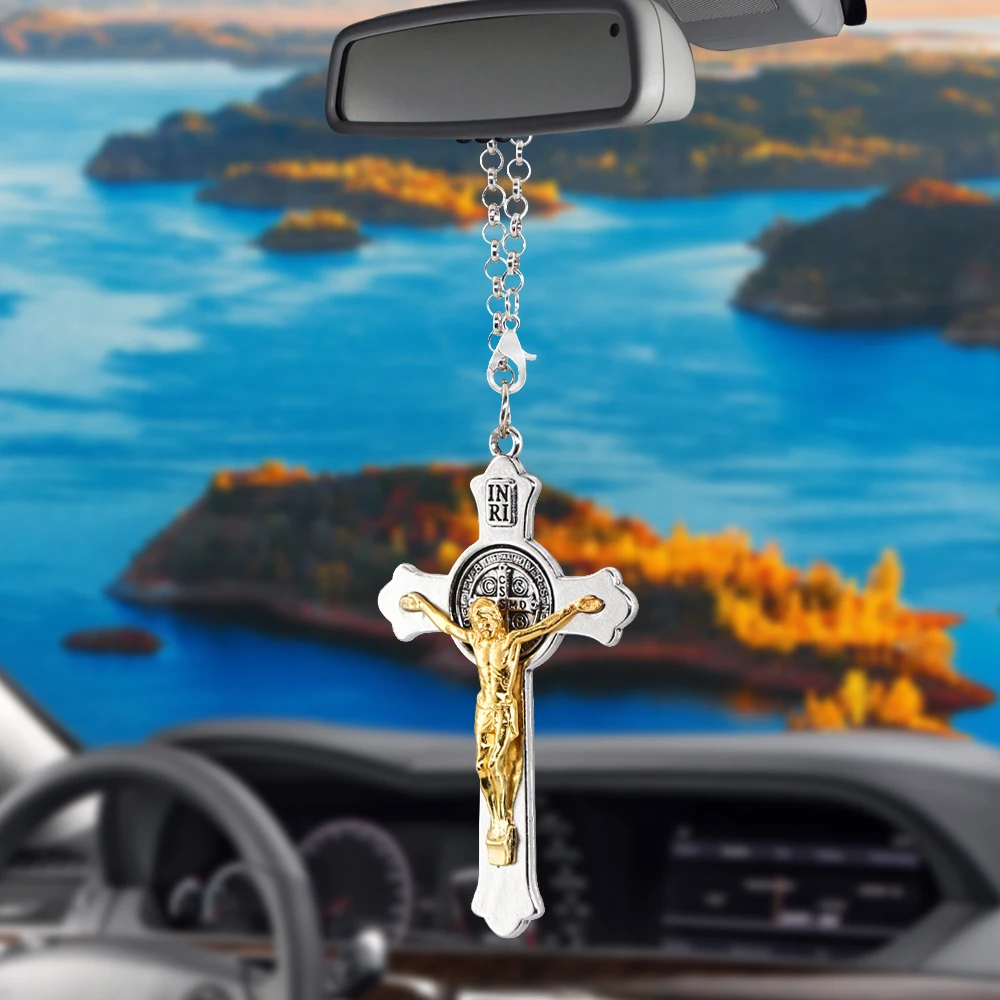 Bemost-Car-Pendant-Jesus-Crucifix-Cross-Hanging-Auto-Interior-Rear-View ...