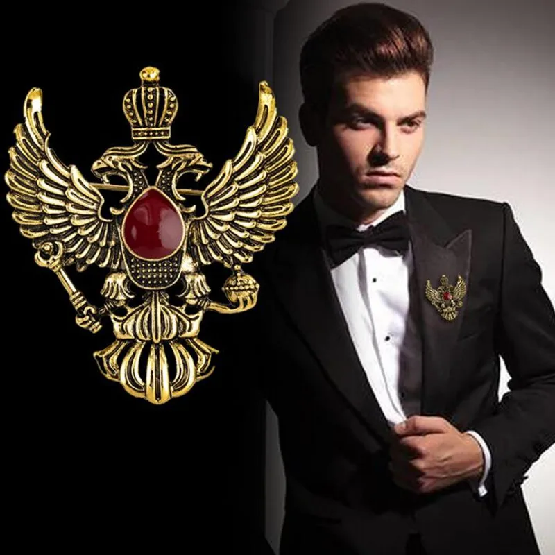 Bovvsky british stlye vintage trident broche terno masculino broches de ...