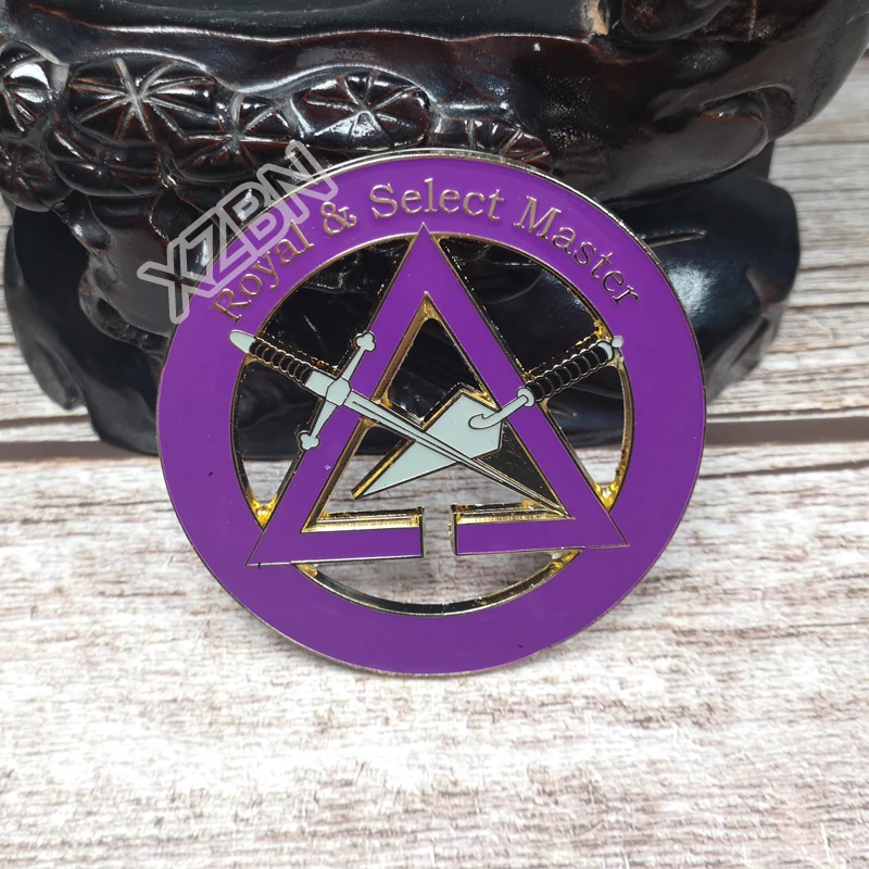 Masonic Car Badge Emblem Mason Freemason BCM18 Royal & Select Master ...