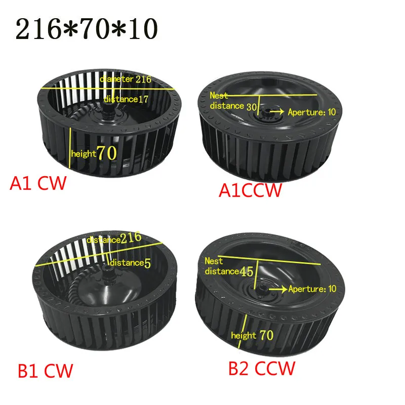 Centrifugal Plastic Wind Wheel Impeller Fan Blower Fan Plastic Wind ...