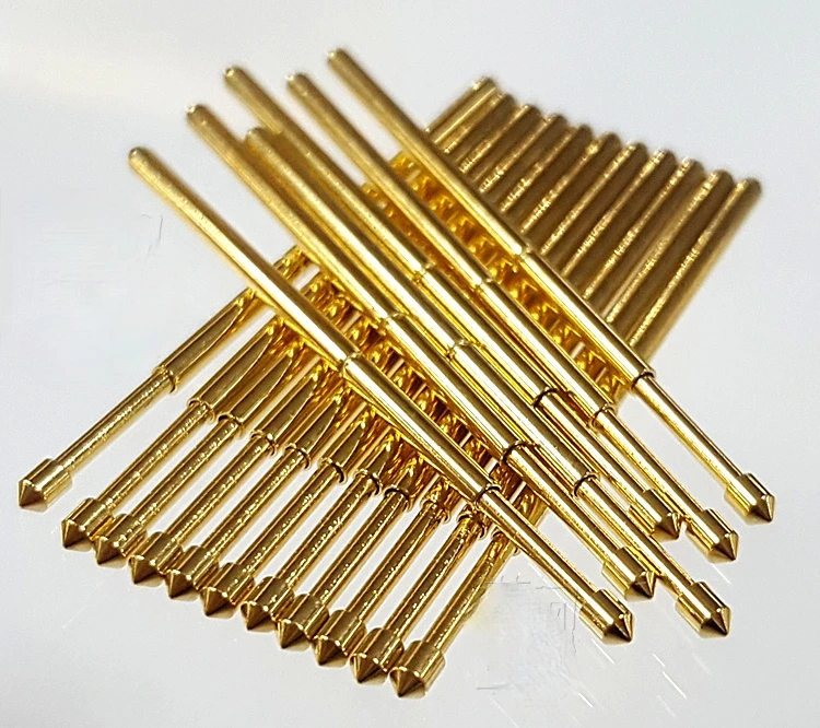100Pcs PA100 E2 원뿔 팁 프로브 1.5MM 라운드 팁 금도금 바늘 1.7 테스트 핀 33MM 테스트 프로브|공구 ...