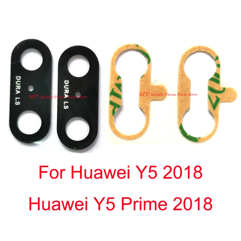 Lente de Cristal de cámara trasera para Huawei Y5 2018 / Y5 Prime 2018, cristal de lente de ...