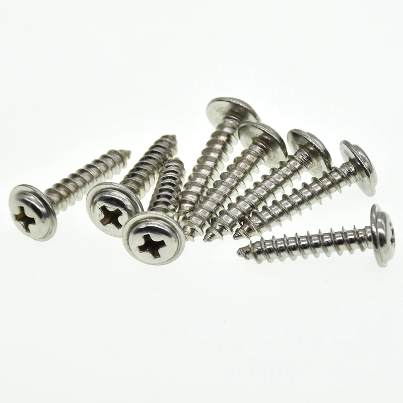 20pcs/Lot 304 stainless steel self-tapping screws M1.4 M1.7 M2 M3 M4 Cross round head PWA pan ...