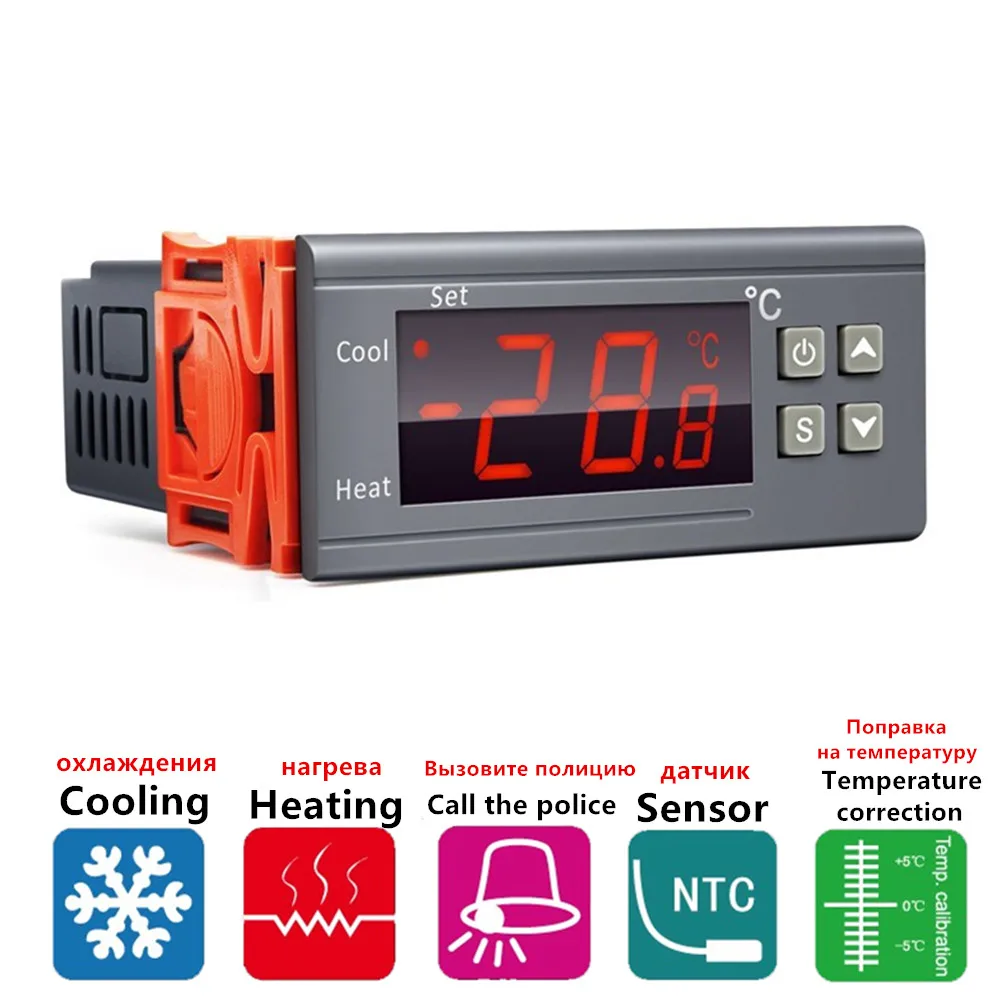 Digital Temperature Controller Thermostat Thermoregulator Incubator ...