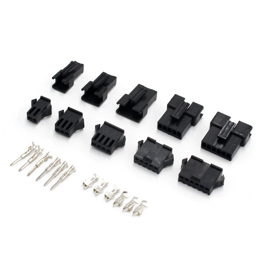 10sets JST SM Connector Plug Female and Male Housing + Terminals SM-2P ...