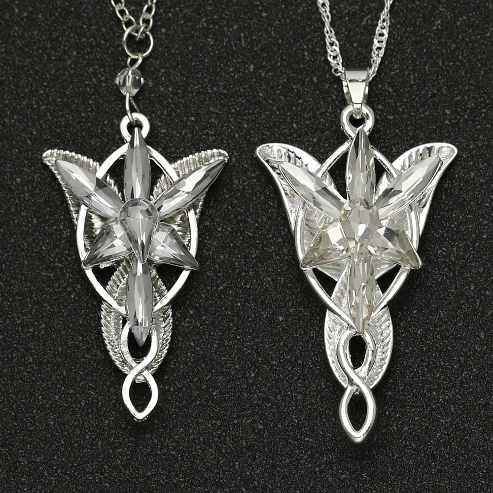 Arrwen Evenstar Necklace Elfstone Elessar Arargorn Galadriel Elves ...