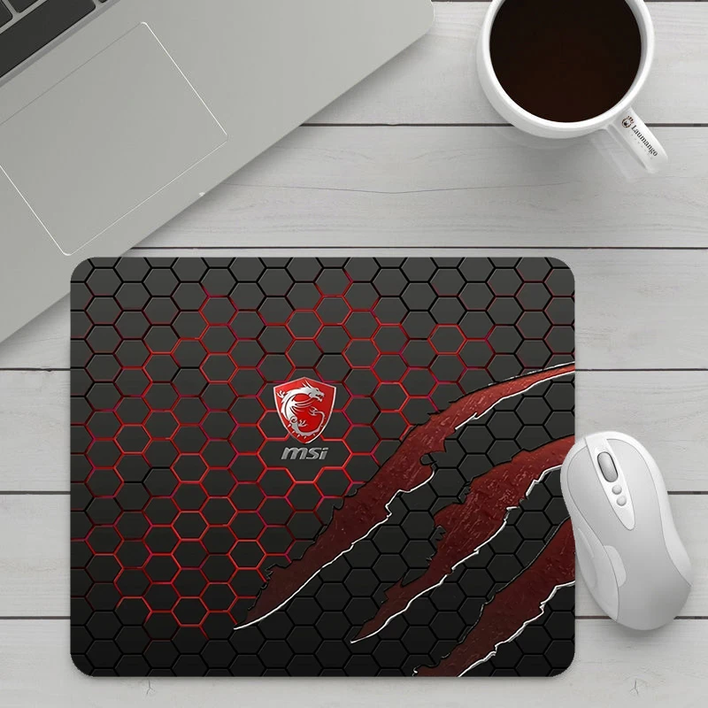 Msi Mouse Pad Small Gamer Anti-slip Rubber Gaming Accessories Mousepad ...