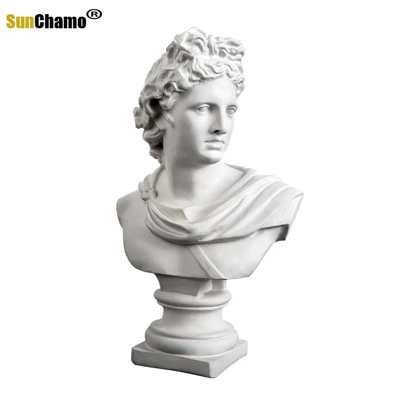 30-CM-2-3-kg-Large-Apollo-Bust-Statue-Adelos-Greek-Mythology-Resin ...