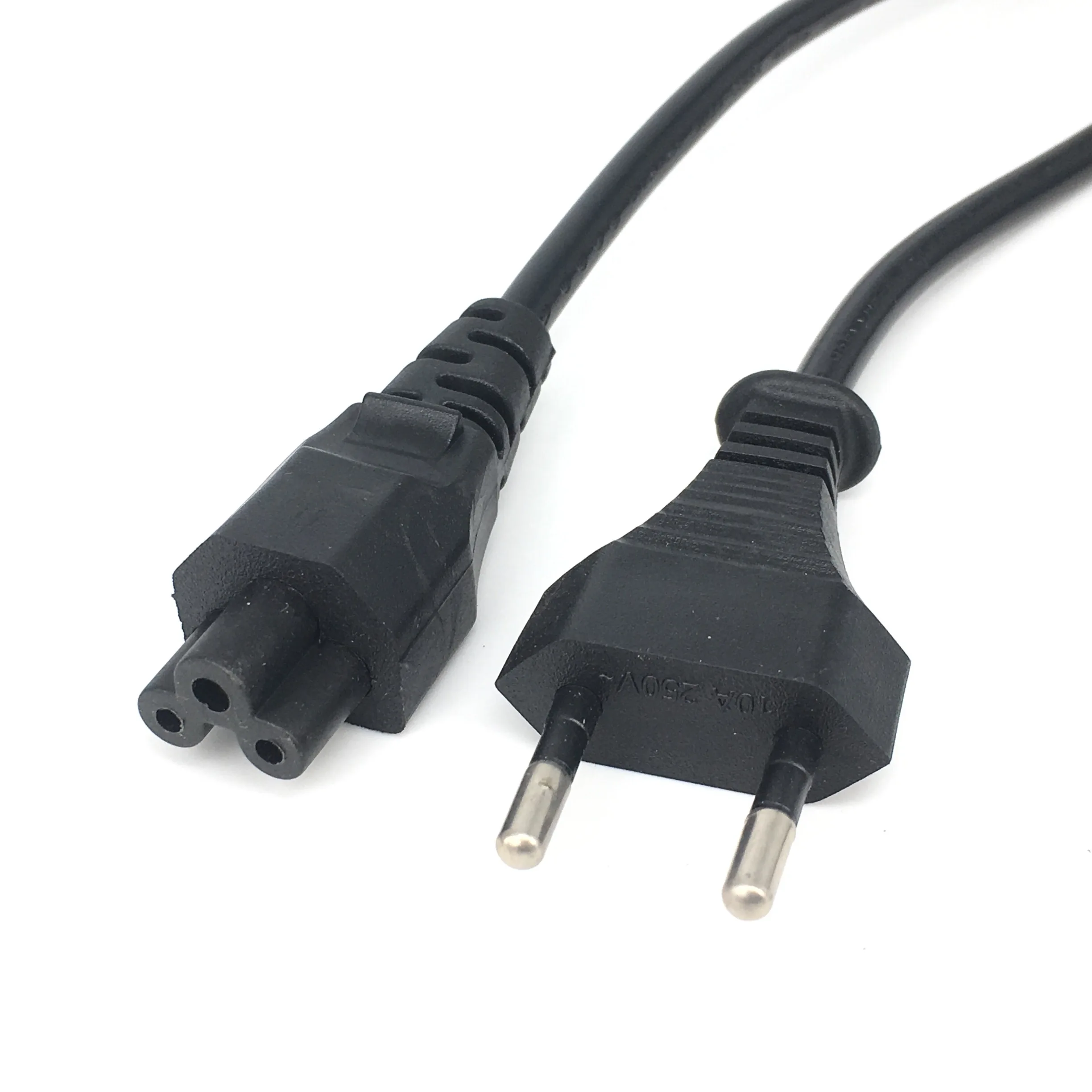 European Power Adapter Cord Cable 30cm EU Plug 2 Pin Male To IEC 320 C5 ...