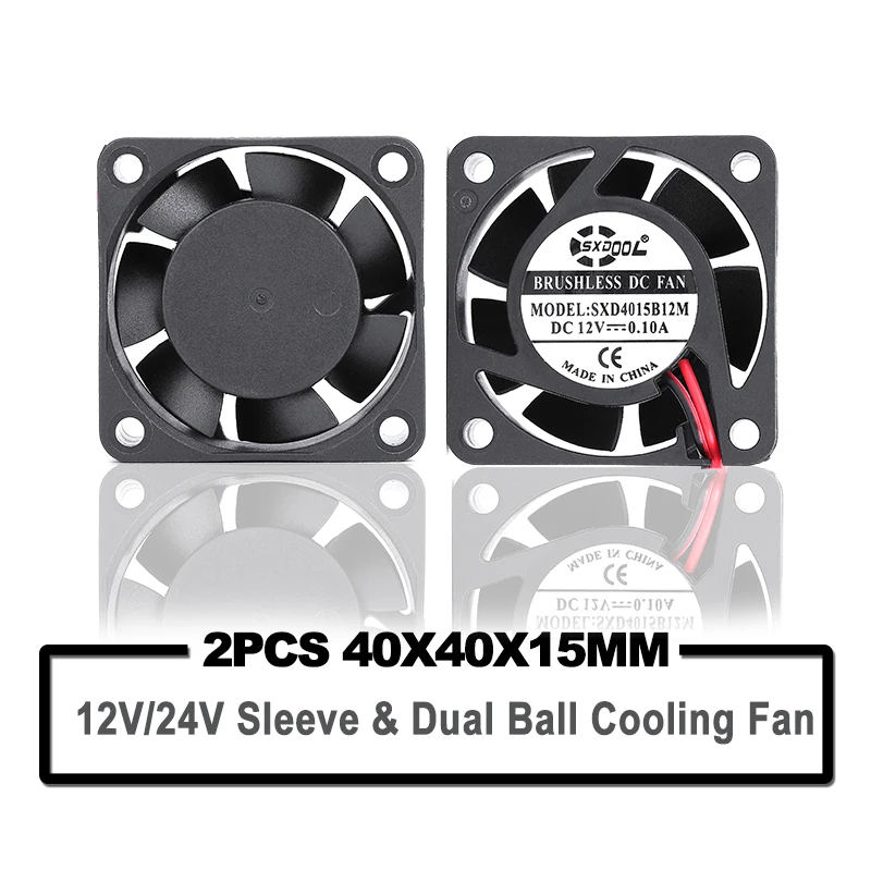 Dc12v 40mm 40x40x10mm Cooling Fan | 12v 40x40x15mm Cooling Fan ...