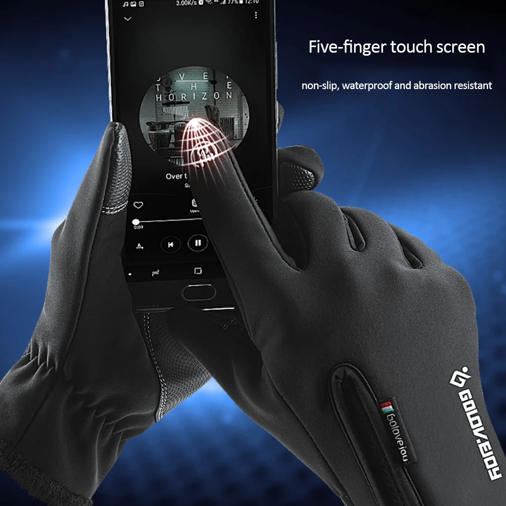 Waterproof Warm Men Women Ski Gloves Wind-proof Thermal Touch Screen ...