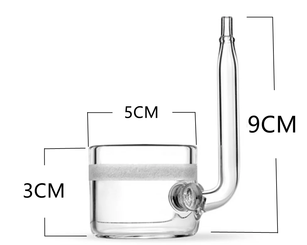 Aération de l'habitat,Diffuseur de CO2 en verre pour Aquarium,grande ...