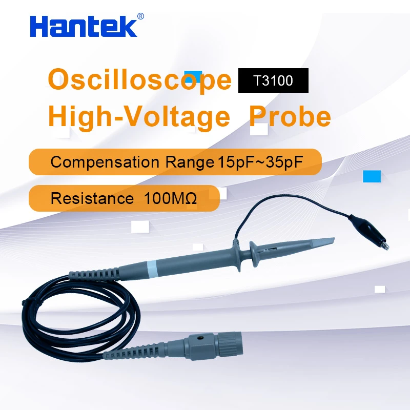 Hantek T3100 High-voltage X100 Probe For Oscilloscope,100mhz Oscilloscope Probe X100 Passive ...