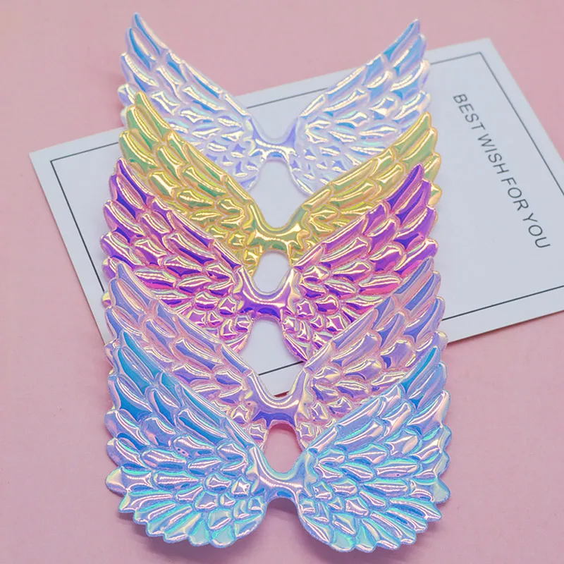 20Pcs-6-5-9-5cm-Big-PU-Holographic-Angel-wing-Padded-Appliques-for-Baby ...