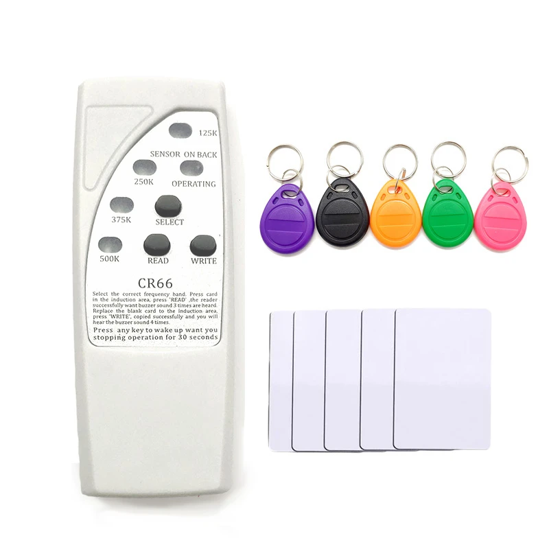 Handheld RFID Card Reader Writer 125KHz Copier Cloner Duplicator ID ...