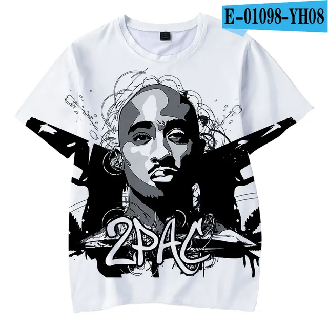 Rapper 2Pac Makaveli Tupac Amaru Shakur 3D Print Kids T-shirt Boys ...