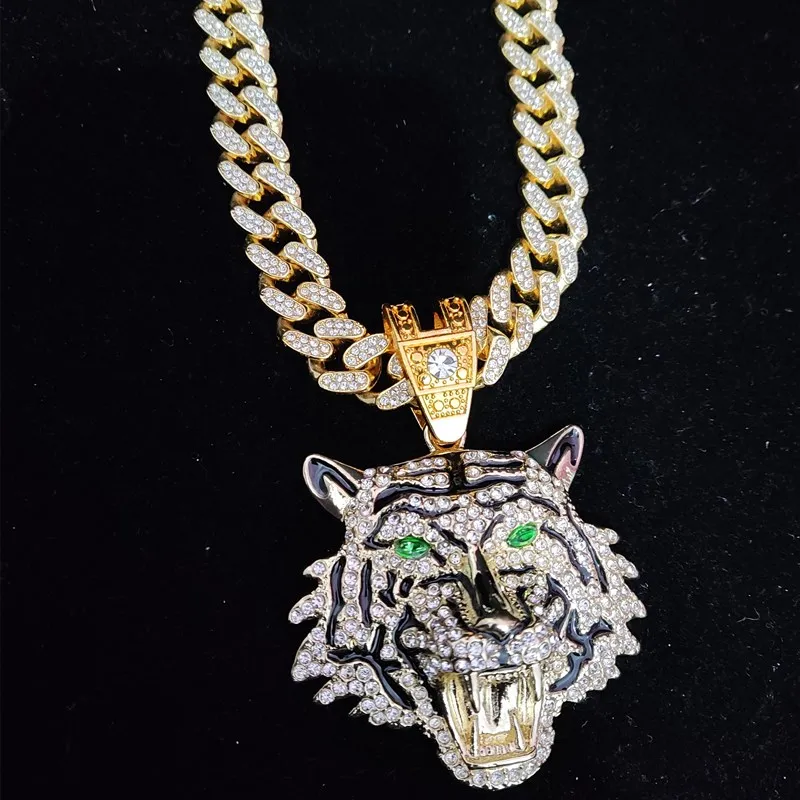 Chain HipHop Iced Out Bling Necklaces Fashion Charm Jewelry - Walmart.com