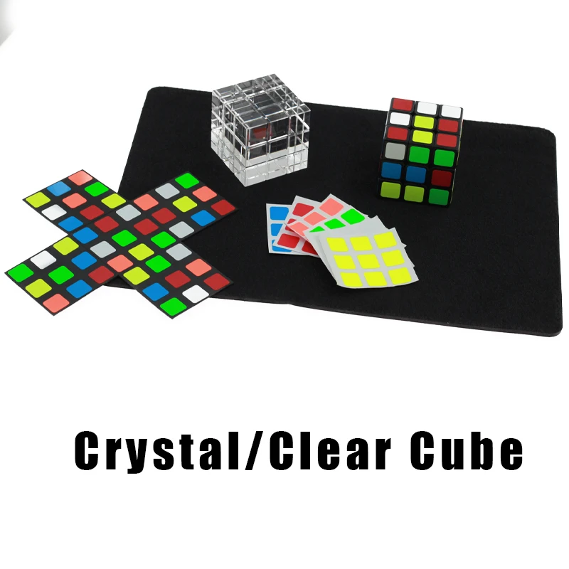 Clear Cube To Crystal Close Up Illusions Gimmick Magician Classic Magia ...