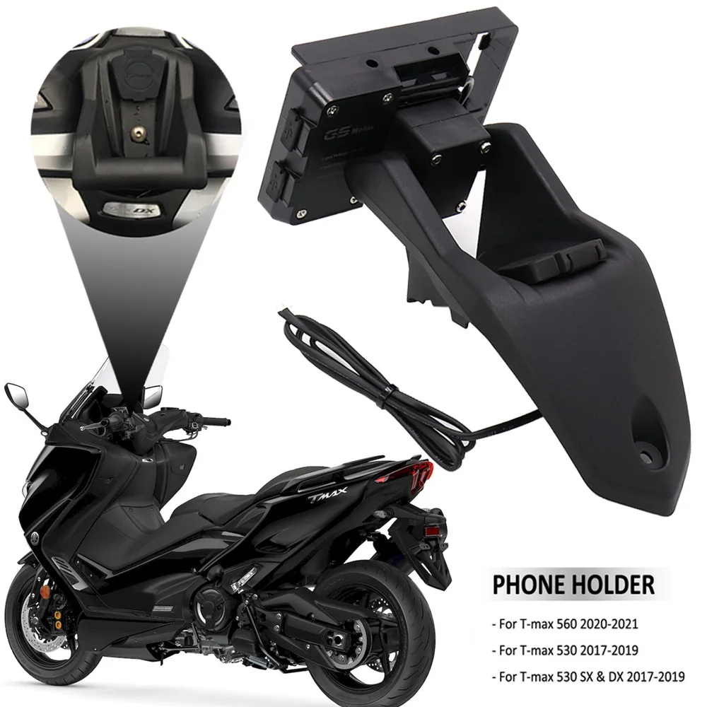 Motorcycle-Phone-GPS-Navigation-Bracket-Wireless-USB-Charging-Port ...
