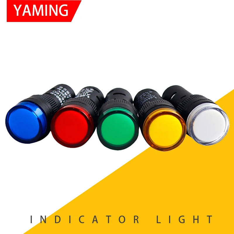 P53 16mm Indicator LED Lamp Signal Pilot Lamp AD16 16C LED Power ...